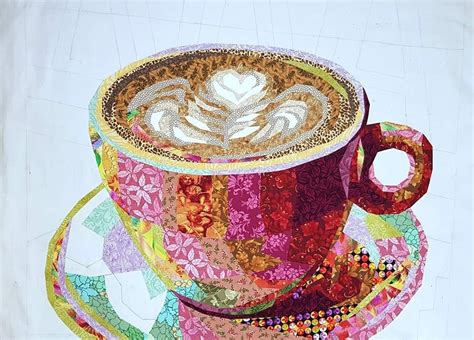 Fabric Collage Finish Line Spiraling Together Group Artofit