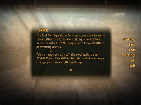 Help Fallout Technical Support Loverslab