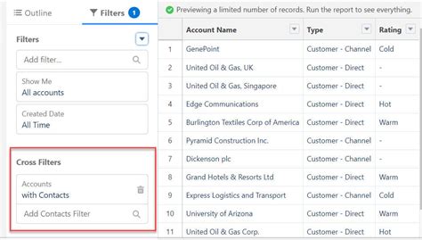How To Add Cross Filters In Salesforce Report