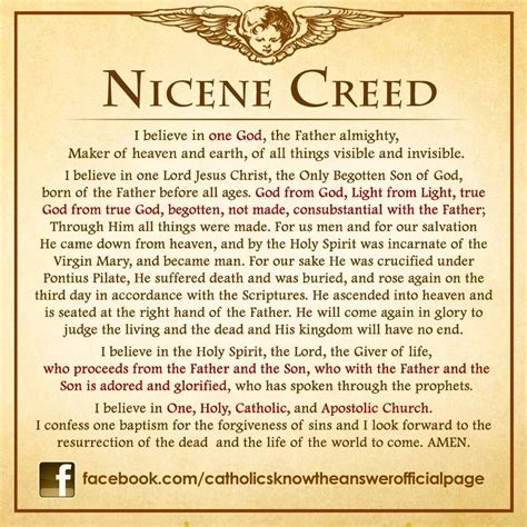 3180595380602162138611750763286n Catholic Beliefs Nicene Creed