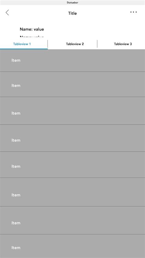 Objective C Ios Uitableview Header With Sticky Menu Stack Overflow