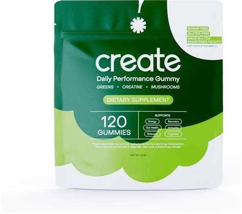 Create Creatine Monohydrate Gummies For Men And Women Boost