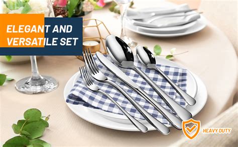 Nice Kitchen 60 Piece Silverware Set For 12 Premium