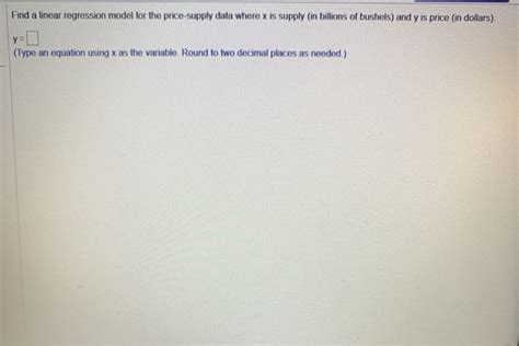 Solved The Table Contains Price Supply Data And Price Demand Chegg Com
