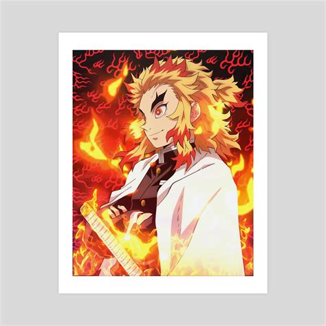 Rengoku Kyojuro Poster An Art Print By Akashi Art Inprnt