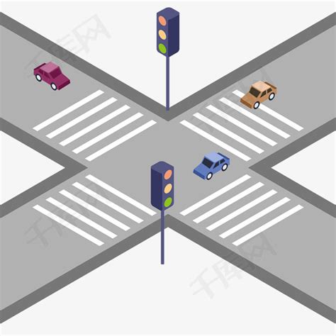 十字路口素材图片免费下载 千库网