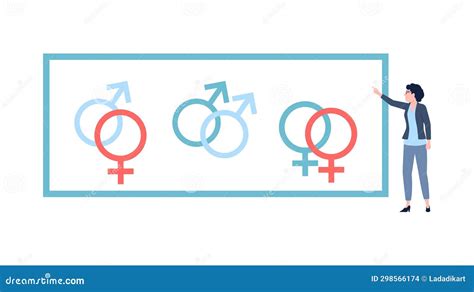 Modern Sex Genders And Relationships Traditional And Lgbtq Love Symbols New Family Formats And