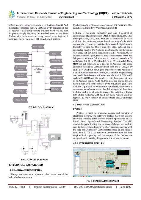 Iot Based Smart Agricultural Monitoring System Pdf