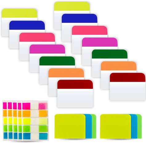 500 pieces tabs 2 inch sticky index tabs writable and repositionable file tabs