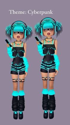 Dti 𝖈𝖞𝖇𝖊𝖗𝖌𝖔𝖙𝖍 Outfit Cybergoth Outfits Dress To Impress Cybergoth