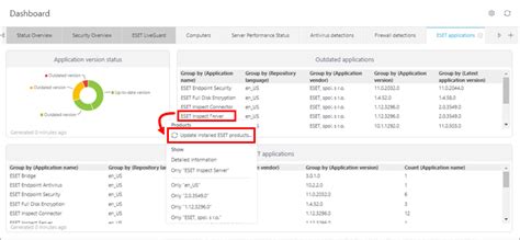 Kb8599 Update Eset Inspect Server Through Eset Protect On Prem