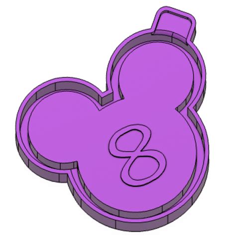 Stl File Number 8 Mouse Freshie Mold 3d Model Molding For Making