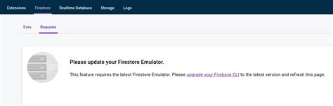 Firestore Emulator Requests Asking To Update When Im Using Firebase