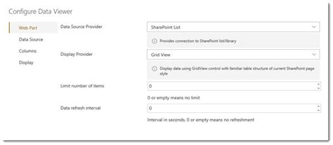 web part tab lightning data viewer app 1