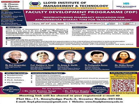 Faculty Development Program E Fdp