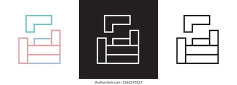 Strategy Game Tetris Icon Vector Illustration Stock Vector Royalty Free 2561573227 Shutterstock