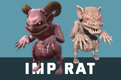 Imp Rat 3d Creatures Unity Asset Store