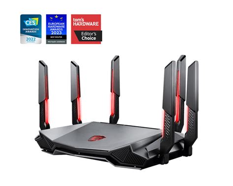 Msi Radix Axe6600 Wifi 6e Tri Band Gaming Router Graxe66