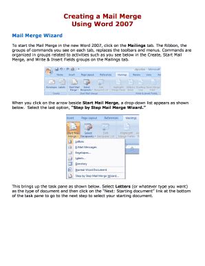 Fillable Online Mail Merge Wizard Fax Email Print PdfFiller