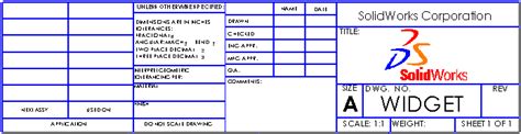 Title Blocks 2011 Solidworks Help