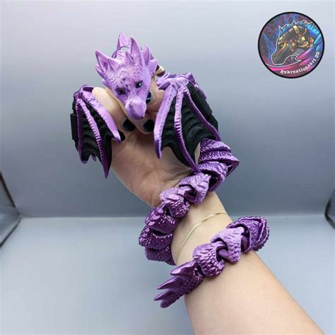 3d Printable Flexi Wyvern Finger Hand Puppet By Kirsten M