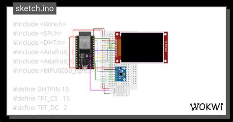 자이로센서 DHT22 Wokwi ESP32 STM32 Arduino Simulator