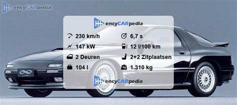 Mazda Rx 7 Fc Specs 1989 1992 Prestaties Carrosserie And Technische
