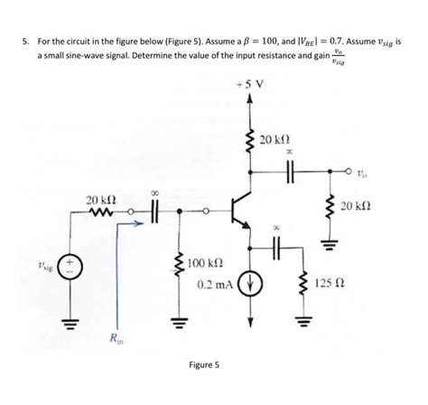 Solved 5 For The Circuit In The Figure Below Figure 5 Chegg Com