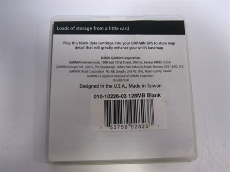 Garmin Mapsource Bluechart Blank User Data Card 128 Mb Megabyte Max Marine Electronics