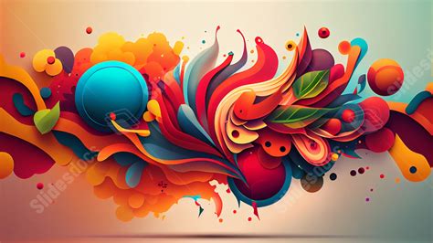 Colorful Colorful Graphic Powerpoint Background For Free Download