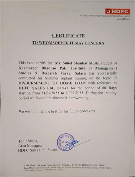 I Am Happy To Announce That I Have Successfully Completed My Two Months Summer Internship At