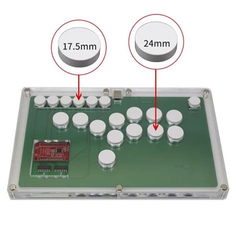Full Set All Buttons Cap Hitbox Style Arcade Game Console Joystick