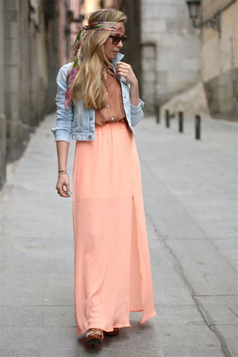 С чем носить длинную шелковую юбку 90 фото