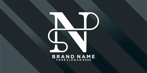 Premium Vector Brand Name Logo Design With Letter N Creative Concept