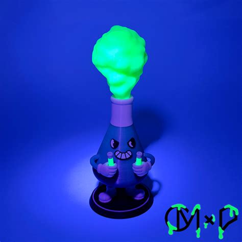 free stl file science flask character 🧪 3mf ・3d printer design to download・cults