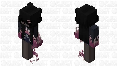 Girl W No Arm Leg Fire Minecraft Skin