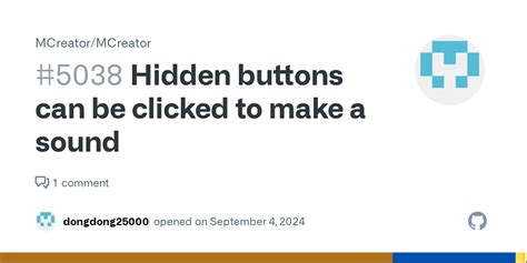 Hidden Buttons Can Be Clicked To Make A Sound · Issue 5038 · Mcreator