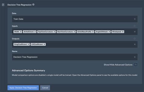 Decision Tree Regression Monolith Support