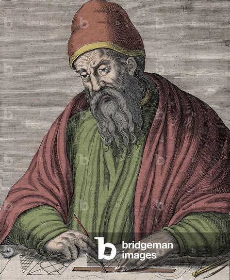 Image Of Portrait Of Euclid 3rd Century Bc Greek Mathematician By