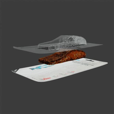 roasted salmon 1 custom 3d modeling