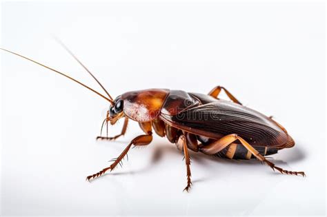 Cockroach Isolated On A White Background 3d Illustration Stock Illustration Illustration Of