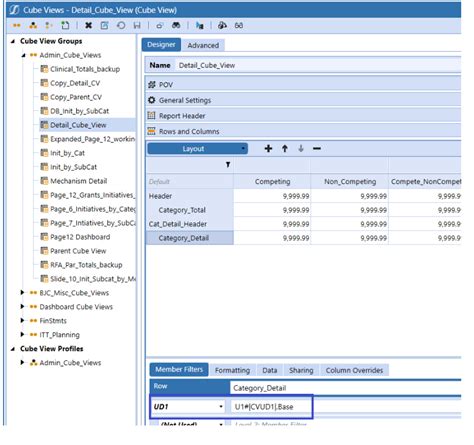linked cube views in onestream and drilling down to source data