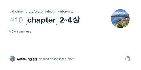Chapter 2~4장 · Issue 10 · Caffeine Librarysystem Design Interview