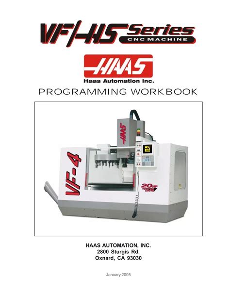 Haas Mill Programming Workbook PDF