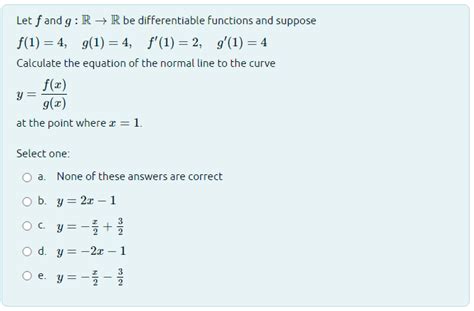 Solved Let F And G RR Be Differentiable Functions And Chegg