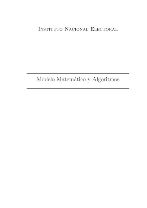 PDF Modelo Matem Atico Y Algoritmos Cap Tulo Modelo Matem Atico En Virtud De Lo