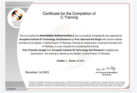 Mohammed Babukhanwala On Linkedin Iitbombay Spokentutorial Continuouslearning