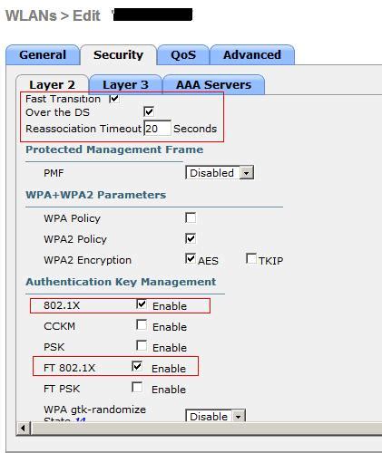 Solved 802 11r Fast Transition Multiple WLANs Required For Legacy Clients Cisco Community