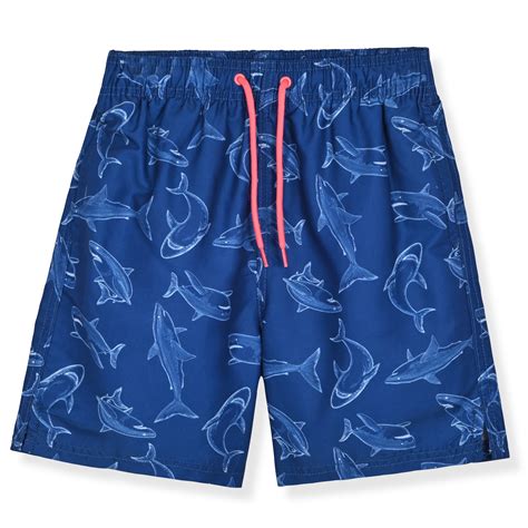 Blue Horizon Swimwear Boys Swim Trunks Fun Printed Youth Quick Dry