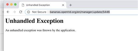 Bananas Unhandled Exception When Updating Grf · Issue 6940 · Openttdopenttd · Github